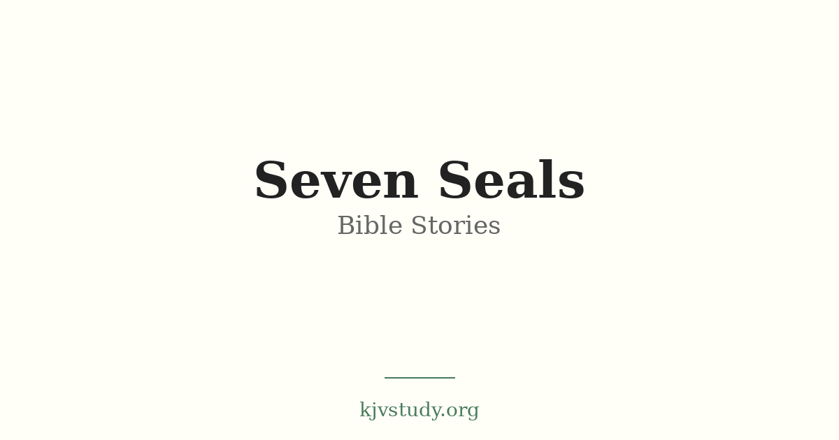 The Seven Seals - Bible Stories - KJV Study